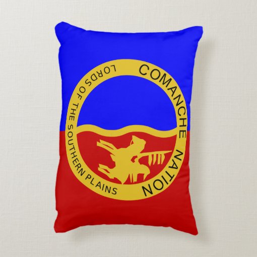 Comanche Nation Flag Decorative Pillow | Zazzle