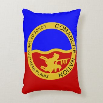 Comanche Nation Flag Decorative Pillow | Zazzle