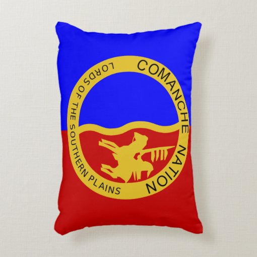 Comanche Nation Flag Decorative Pillow | Zazzle