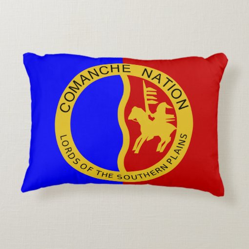 Comanche Nation Flag Decorative Pillow | Zazzle
