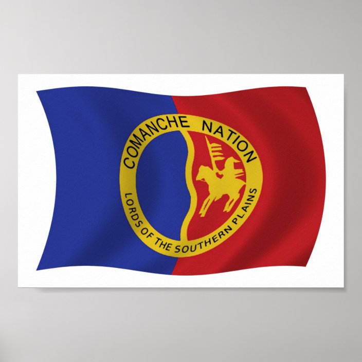 Comanche Nation Flag Poster Print | Zazzle.com