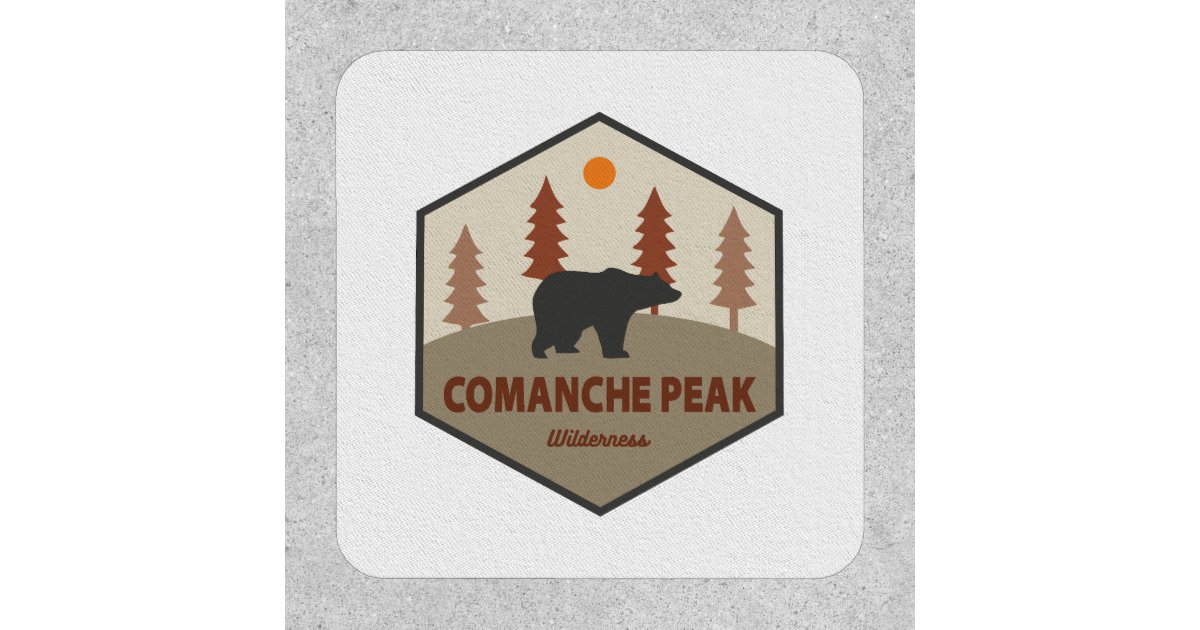 Comanche Peak Wilderness Colorado Bear Patch | Zazzle