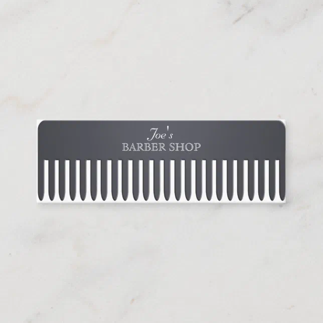 Comb hair salon funny professional cover mini business card | Zazzle