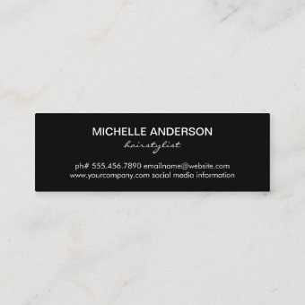 Comb Mini Business Card | Zazzle