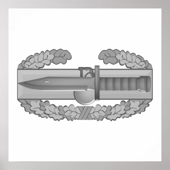 Combat Action Badge Poster | Zazzle.com