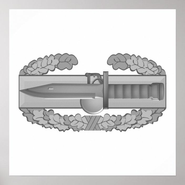 Combat Action Badge Poster | Zazzle.com