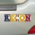 Combat Action Ribbon RECON Bumper Sticker | Zazzle