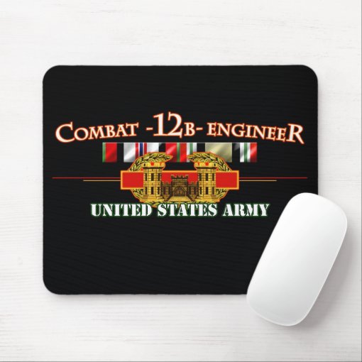 Combat Engineer 12B OEF OIF Mouse Pad | Zazzle