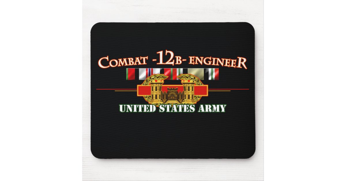 Combat Engineer 12B OEF OIF Mouse Pad | Zazzle