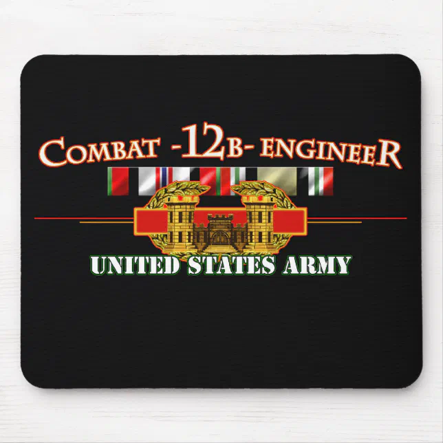Combat Engineer 12B OEF OIF Mouse Pad | Zazzle