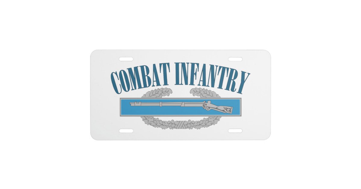 Combat Infantry (CIB) License Plate | Zazzle