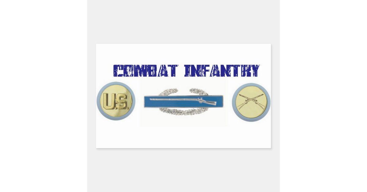 Combat Infantry Sticker | Zazzle