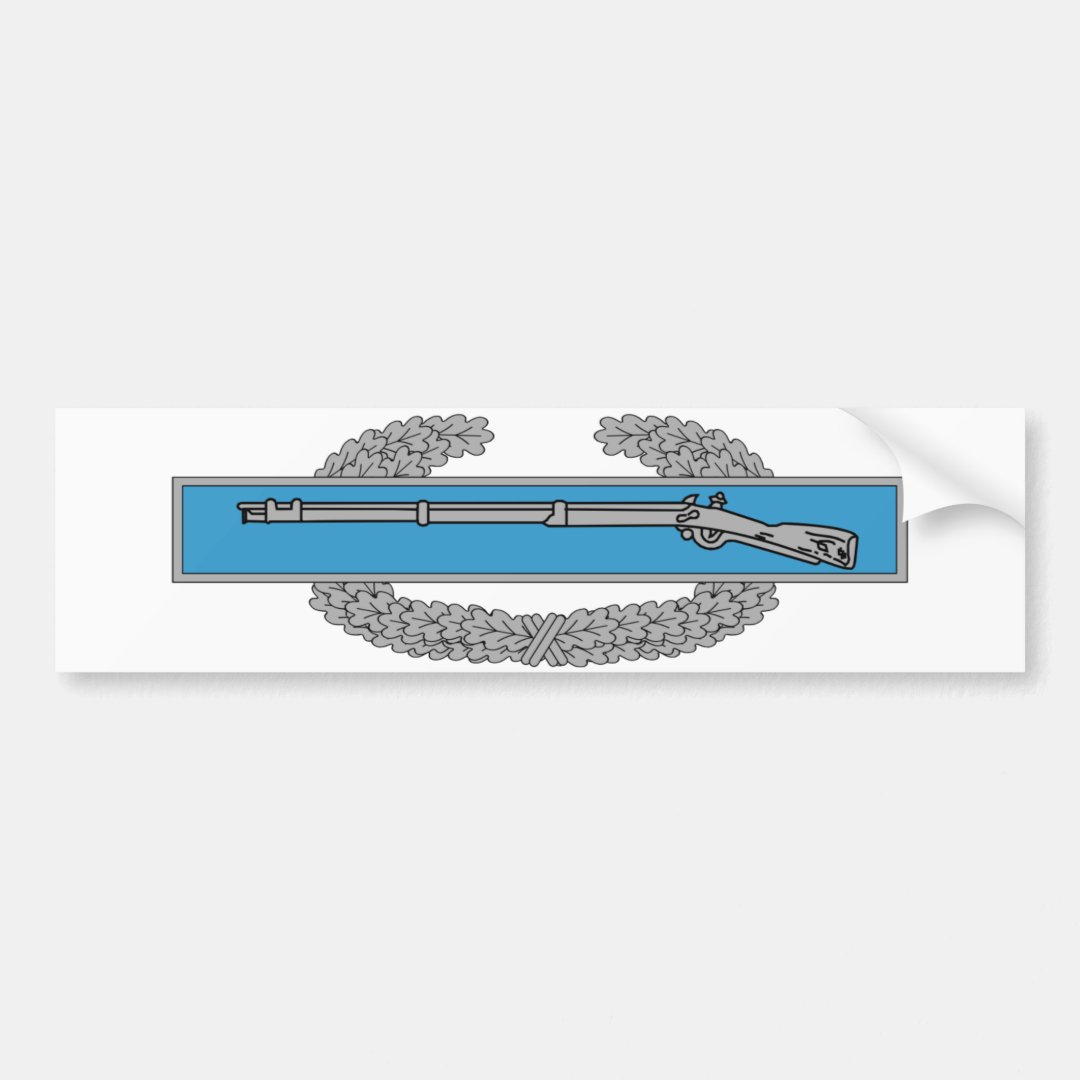 Combat Infantryman Badge CIB Army Veteran Bumper Sticker | Zazzle