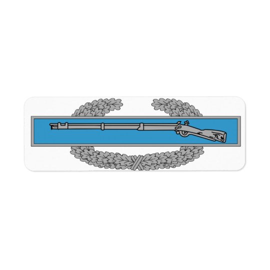 Combat Infantryman Badge CIB Army Veteran Label | Zazzle.com