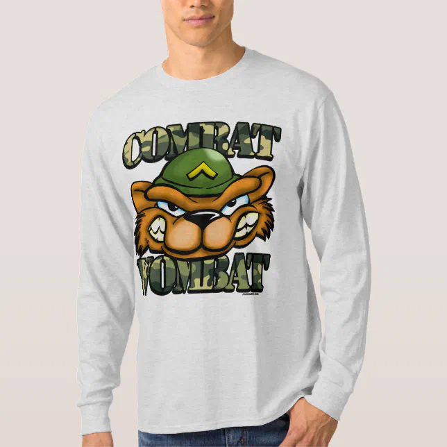 Combat Wombat T-Shirt | Zazzle