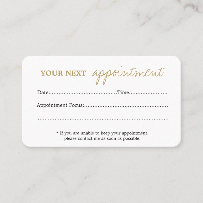 Combination Business/Appointment Card | Zazzle.com