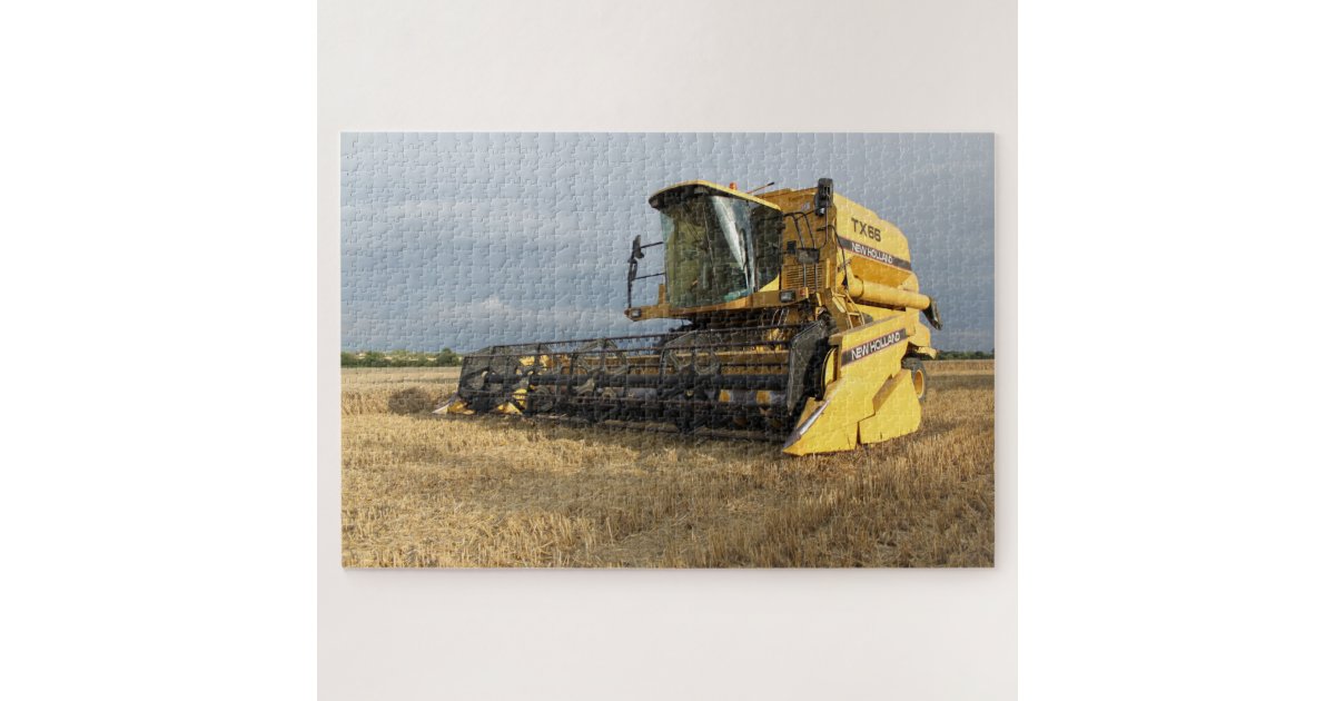 Combine Harvester Jigsaw Puzzle | Zazzle
