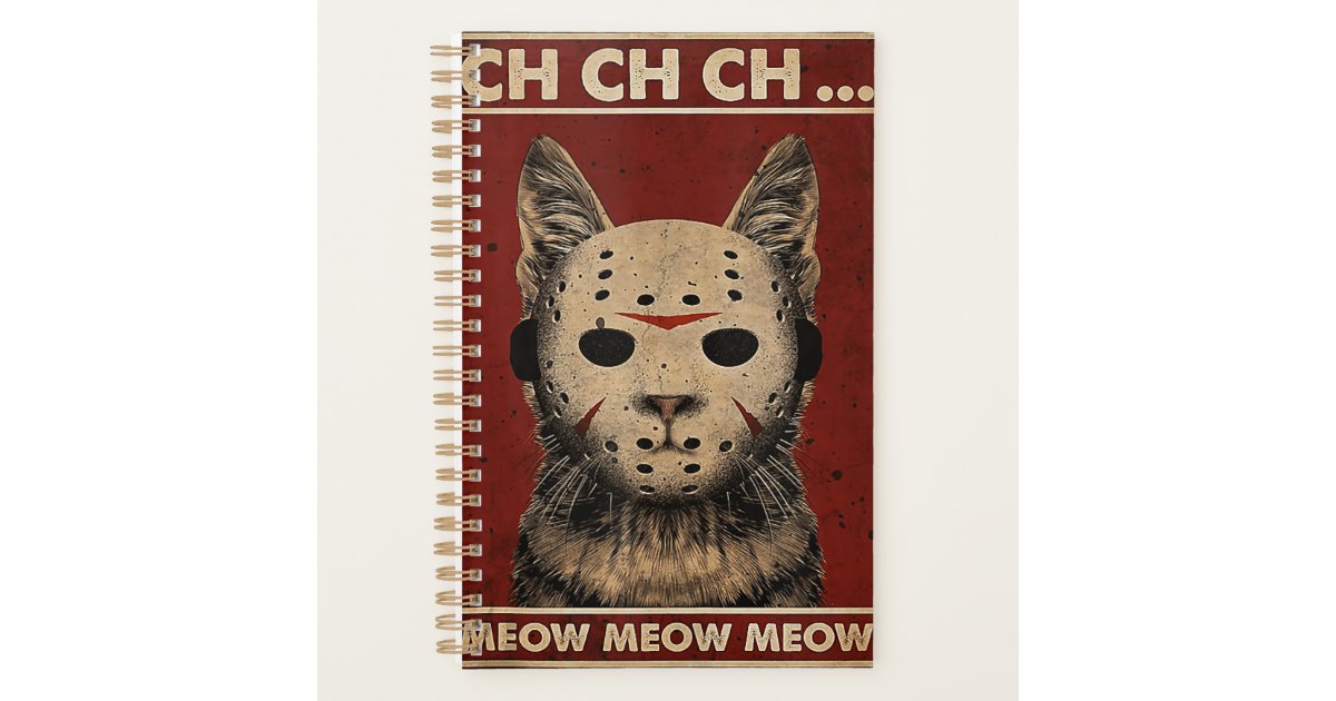 Combine the love for horror movies and cats with o planner | Zazzle