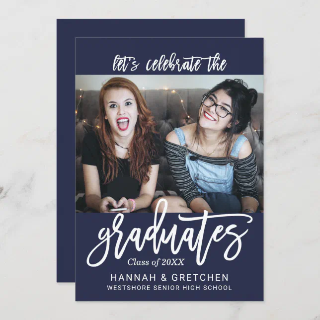 Combined Graduation Party Invitation | Zazzle