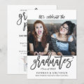 Combined Graduation Party Two Photos Invitation | Zazzle