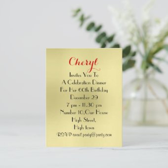 Come Dine With Me Dinner Party Place Setting Invitation | Zazzle