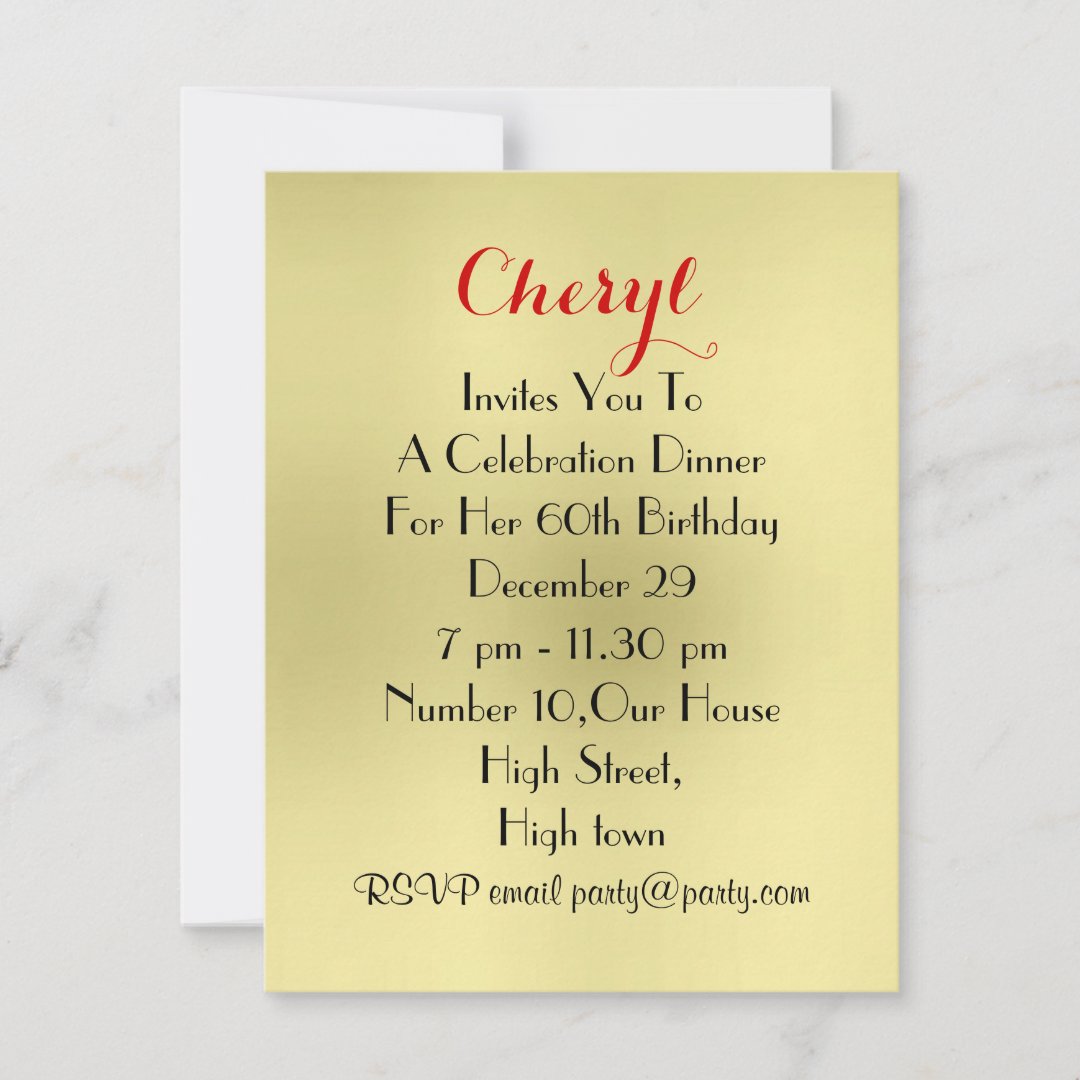 Come Dine With Me Dinner Party Place Setting Invitation | Zazzle