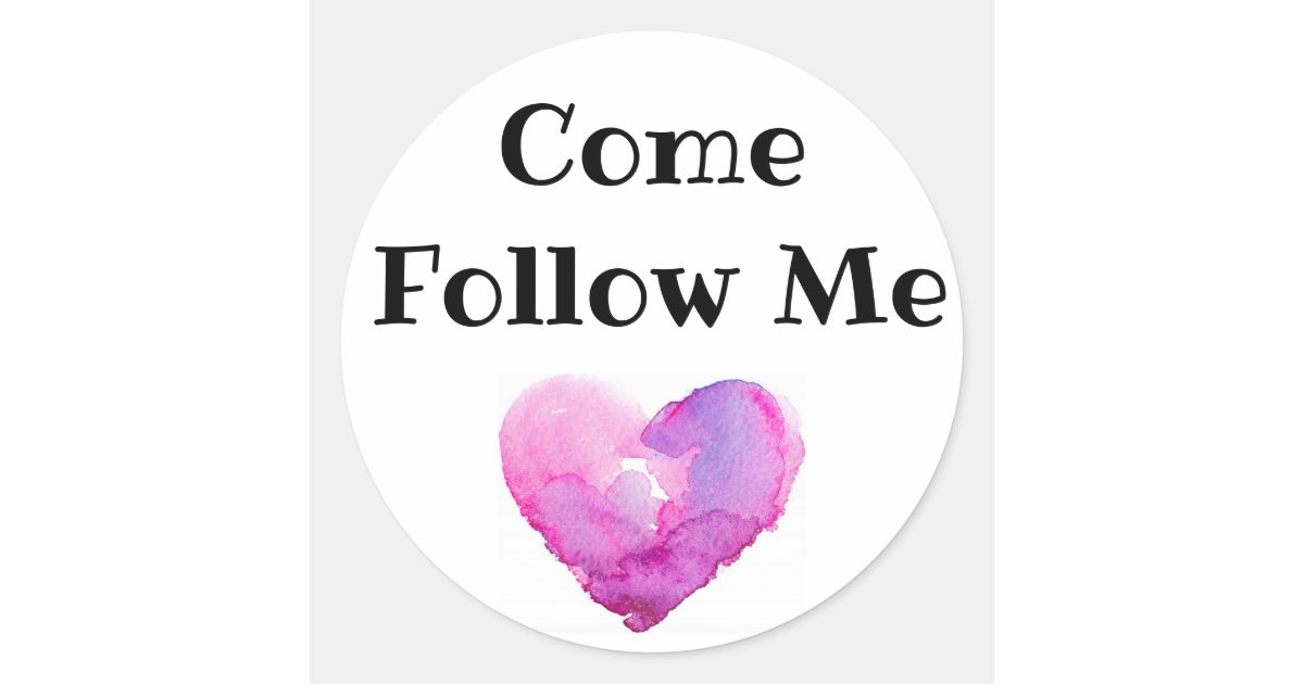 Come Follow Me sticker | Zazzle