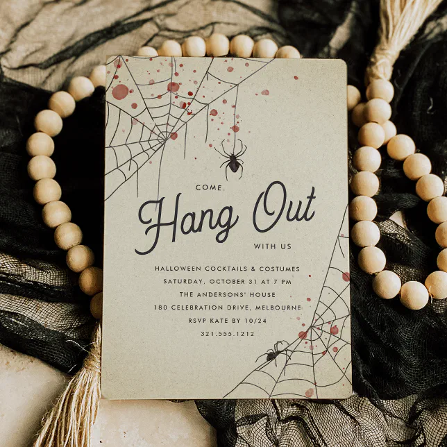 Come Hang Out With Us Halloween Party Invitation | Zazzle