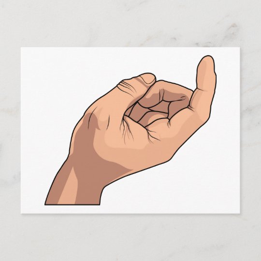 Come Here Hand Sign Gesture Postcard | Zazzle.com