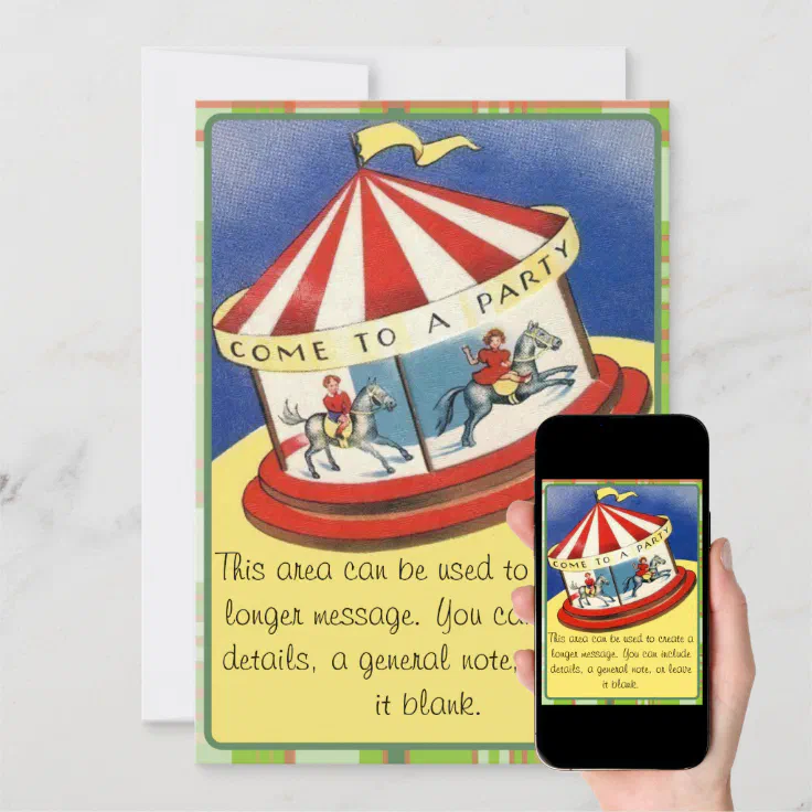 Come To A Party Invitation | Zazzle