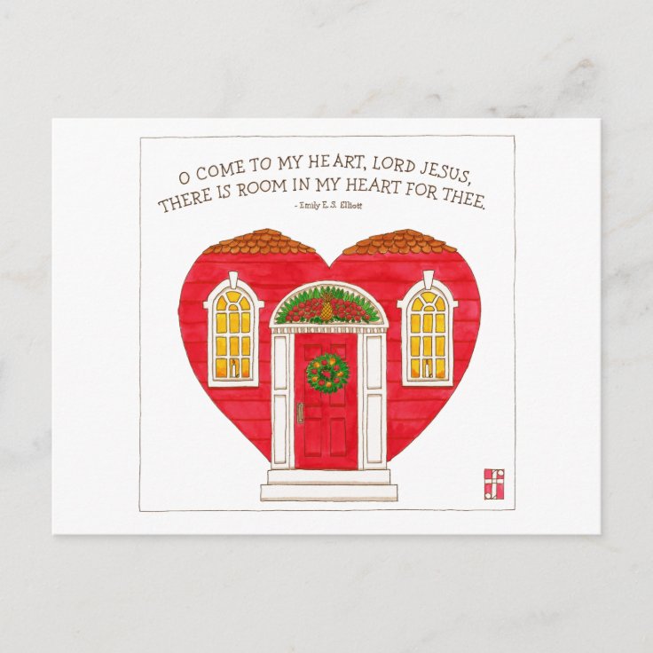 Come to my Heart Lord Jesus Inspirational Postcard | Zazzle