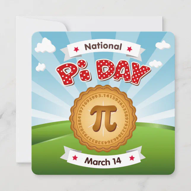 Come to Pi Day Celebration Invitation | Zazzle