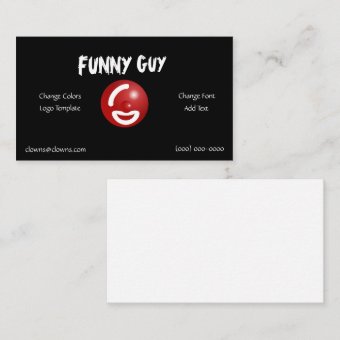 Comedy Entertainment Logos Template Business Card | Zazzle