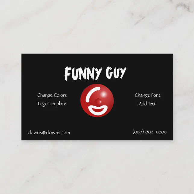 Comedy Entertainment Logos Template Business Card | Zazzle