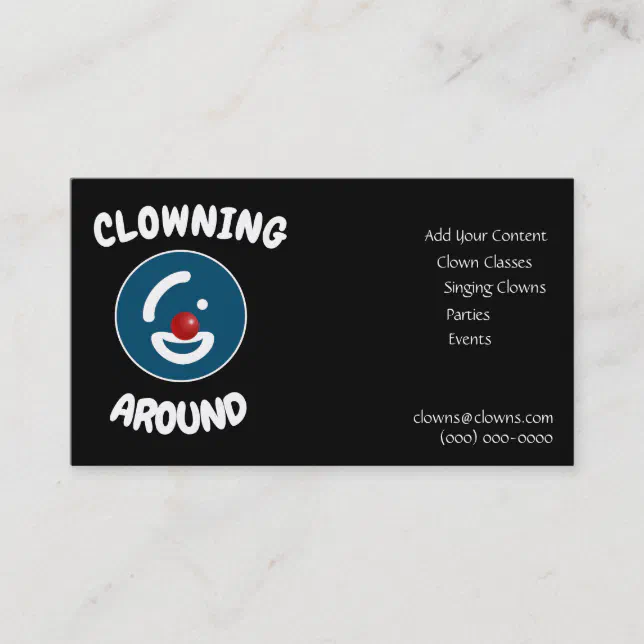 Comedy Logos Abstract Template Business Card | Zazzle