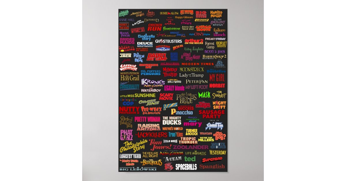 Comedy Movies Poster | Zazzle