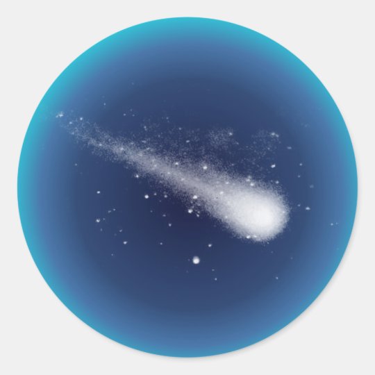Comet Classic Round Sticker | Zazzle.com