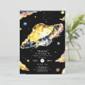 Comet Whimsy Space Birthday Invitation | Zazzle