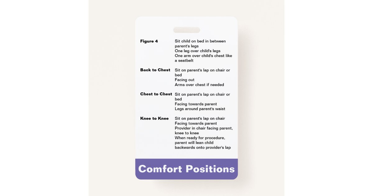 Comfort Positioning Badge | Zazzle