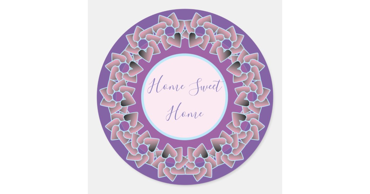 Comfortable and pretty classic round sticker | Zazzle