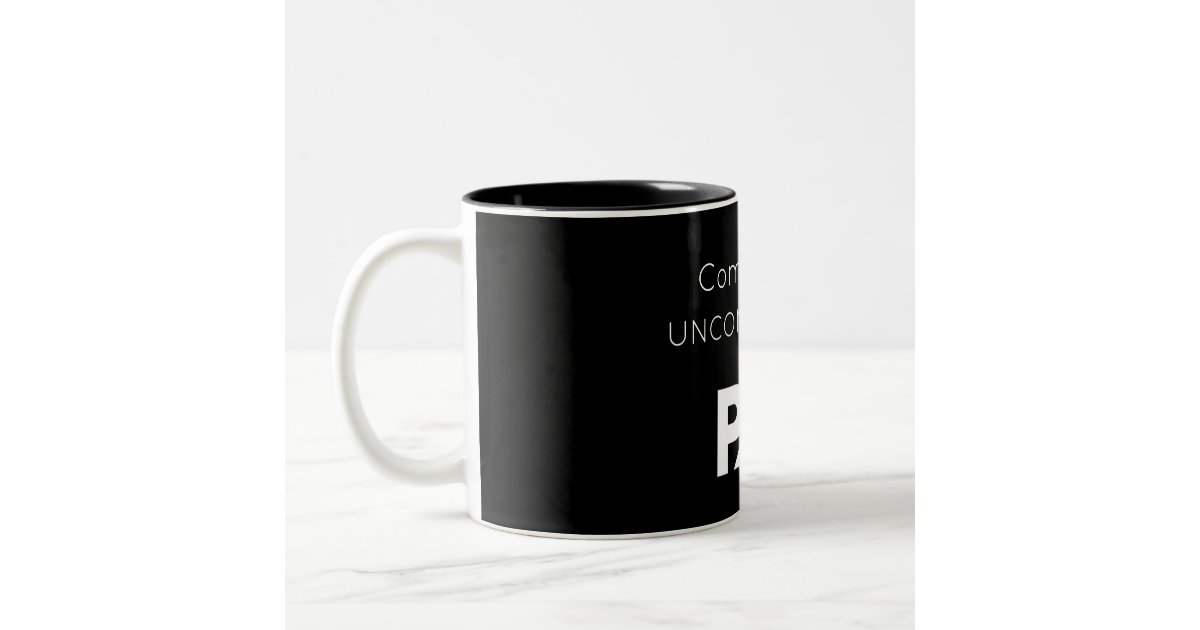 Comfortably Uncomfortable Two-Tone Coffee Mug | Zazzle