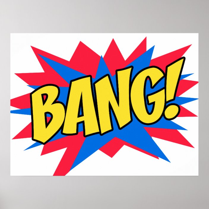 Comic book BANG Poster | Zazzle.com