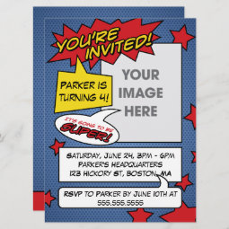 Comic Book Birthday Invitation | Zazzle