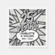 Comic Book Pop Art 25th Silver Wedding Anniversary Napkins | Zazzle