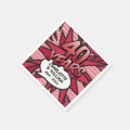 Comic Book Pop Art 40th Ruby Wedding Anniversary Napkins | Zazzle