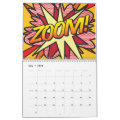 Comic Book Pop Art Calendar | Zazzle