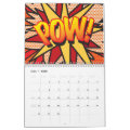 Comic Book Pop Art Calendar | Zazzle