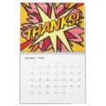 Comic Book Pop Art Calendar | Zazzle