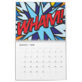 Comic Book Pop Art Calendar | Zazzle