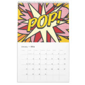 Comic Book Pop Art Calendar | Zazzle